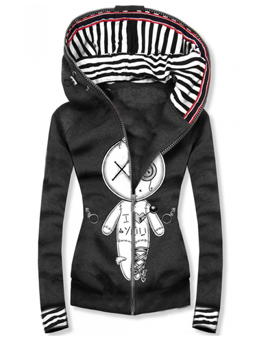 Punk Voodoo Doll Hooded Jacket